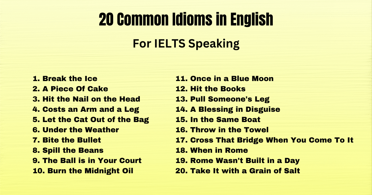 10 Engaging Idiom Examples to Enrich Your Language Skills
