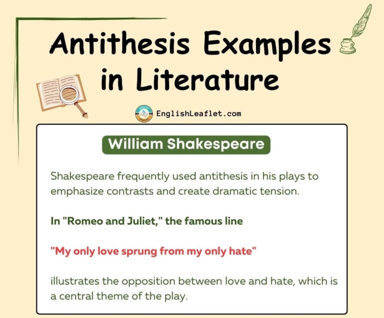 100 Examples of Antithesis to Enhance Your Writing