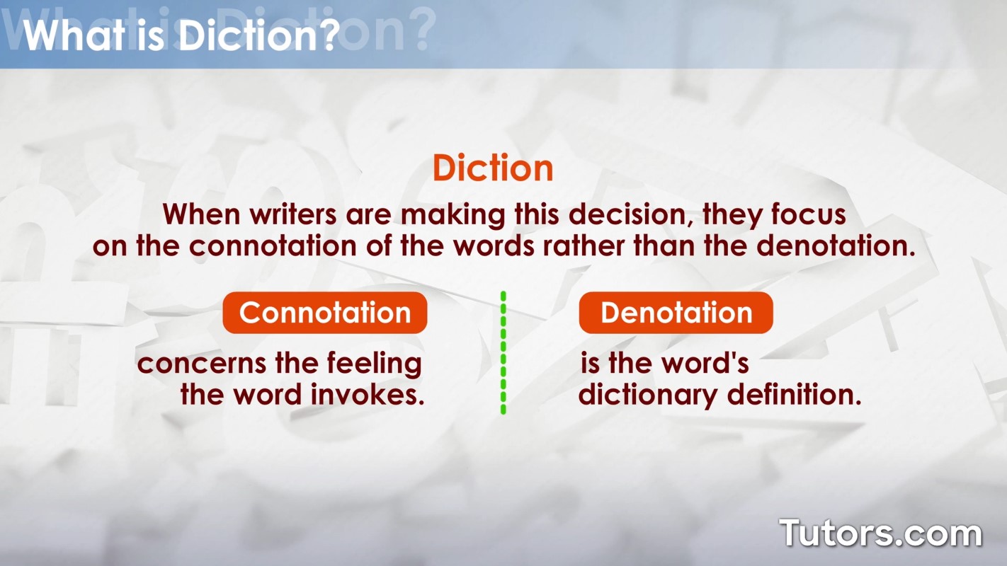 Avoiding Diction Non Examples for Clearer Communication
