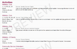Common App Activities Section Examples You Need to Know