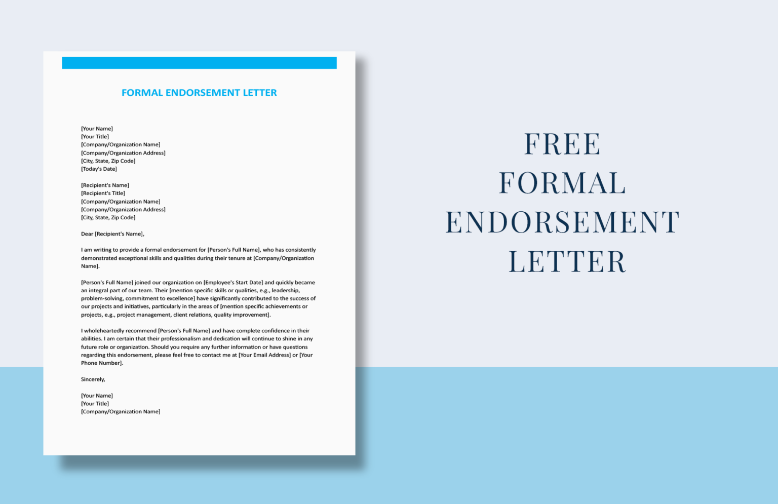 Endorsement Letter Template Examples to Use