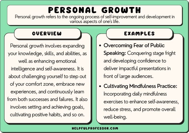 Examples of Adult Responsibilities for Personal Growth