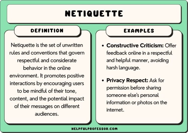 Examples of Digital Etiquette for Professionals
