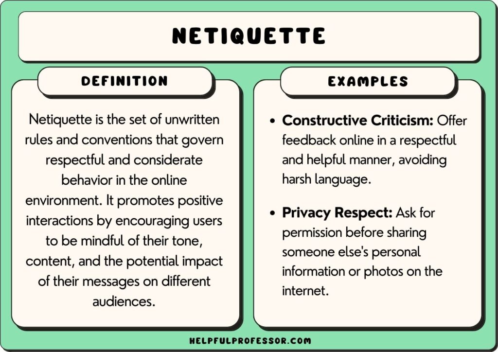 Examples of Digital Etiquette for Professionals