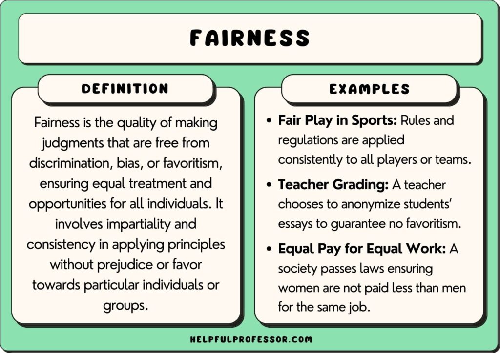Examples of Fairness in the Workplace