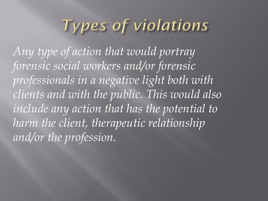 Examples of Forensic Social Work in Action