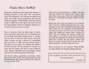 Examples of How to Write an Obituary for a Mother