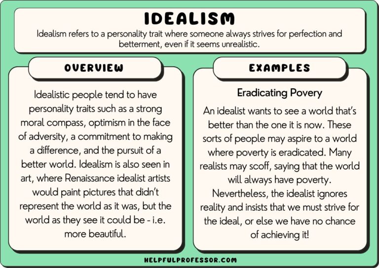 Examples of Idealism in Literature and Art