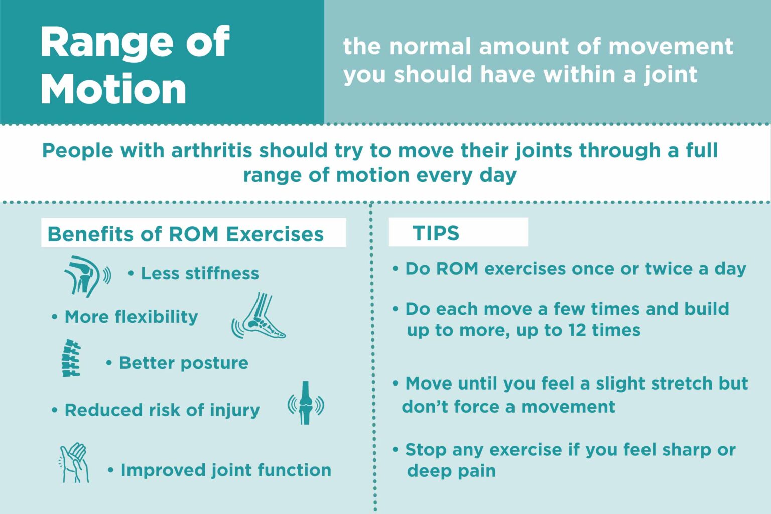 Examples of Joint Movements for Better Health
