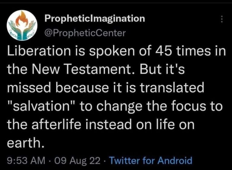 Examples of Liberation Theology Today Making a Difference