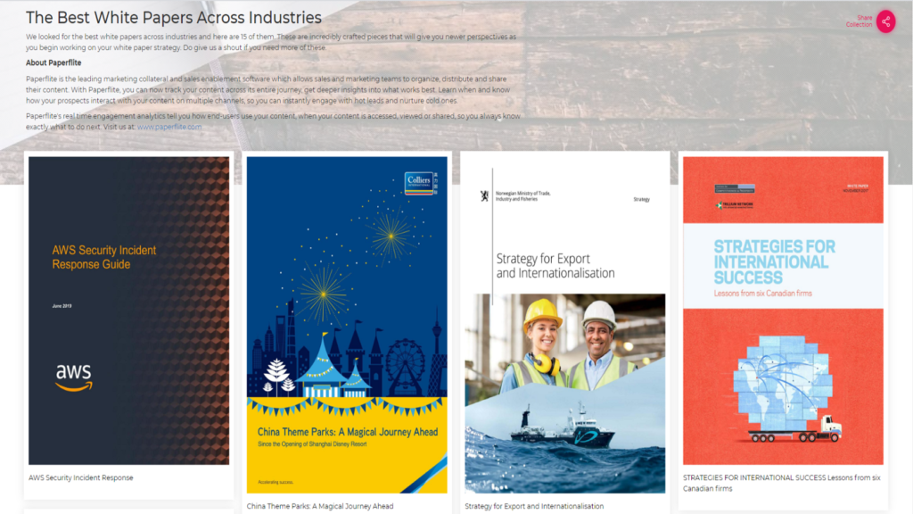 Examples of White Papers Across Various Industries