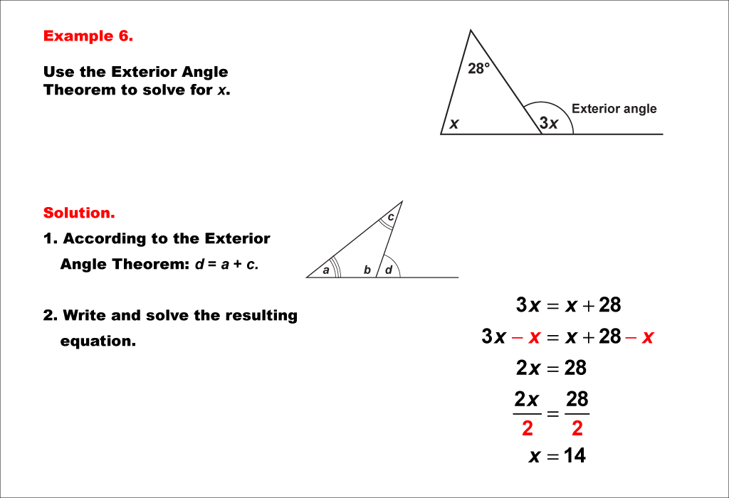 Exterior Angle Theorem with Practical Examples