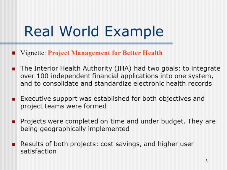 Healthcare Project Management: Real-World Examples