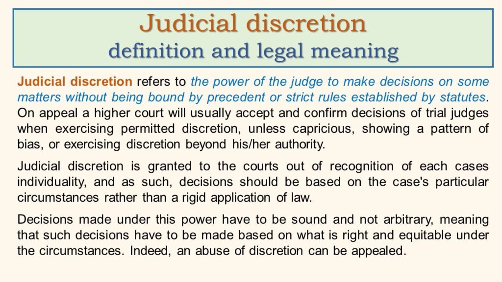 Judge Abuse of Discretion Examples Explained